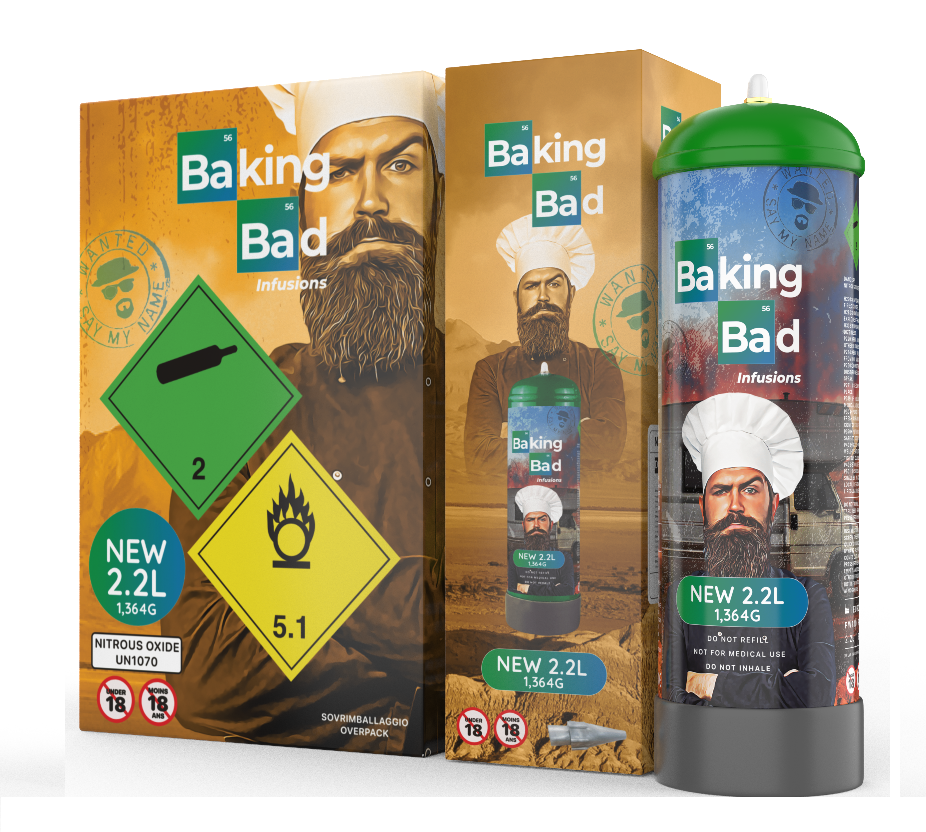 Baking Bad Cylinders – SupremeWhip Culinary-Grade N2O – SupremeWhip US