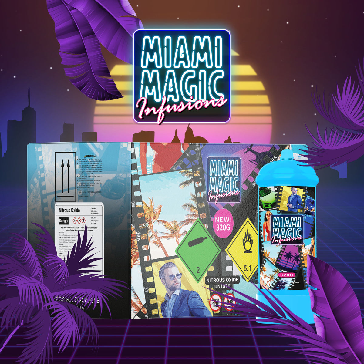 Miami Magic Infusions 320g Culinary Gas Cream Charger Canister ...