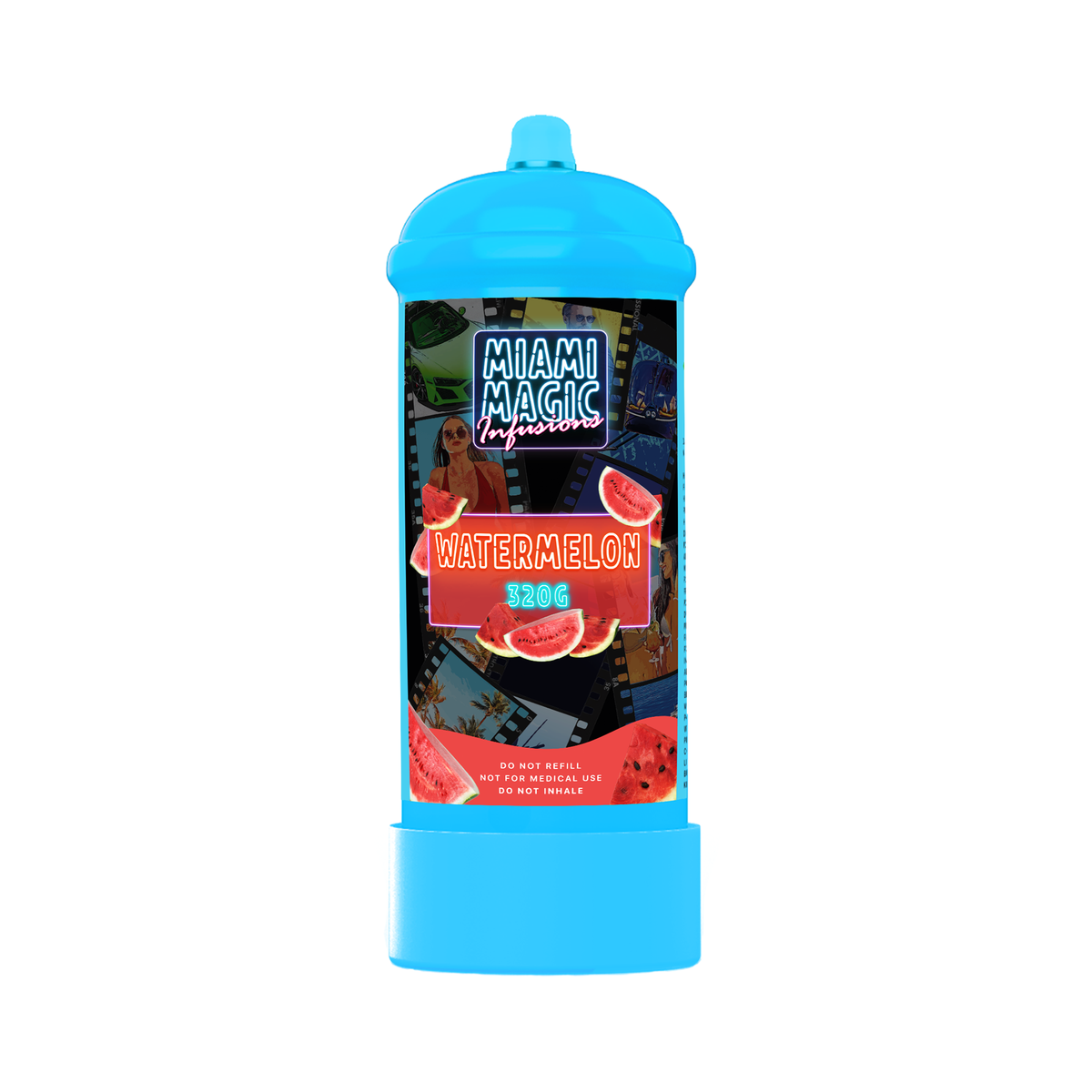 Miami Magic 320g Flavored Culinary Gas Cream Charger Canisters ...